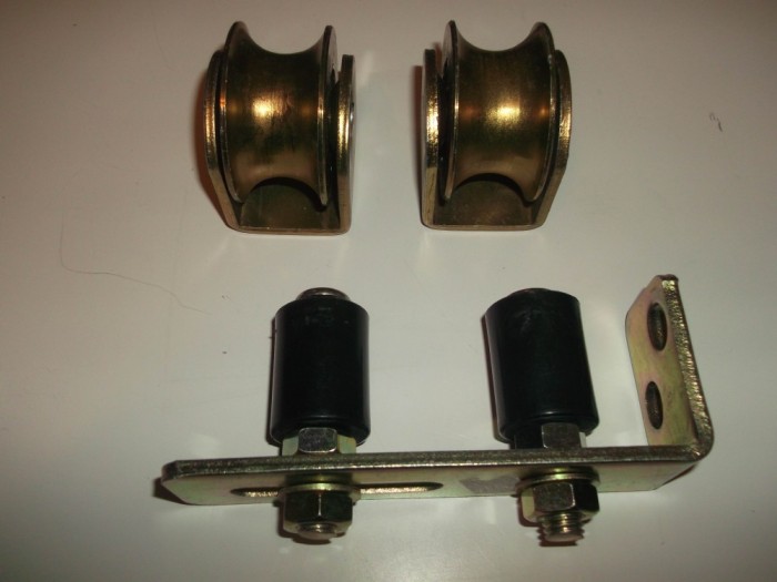 Set role poarta culisanta 58 mm pt teava cu suport sudabil si role ...